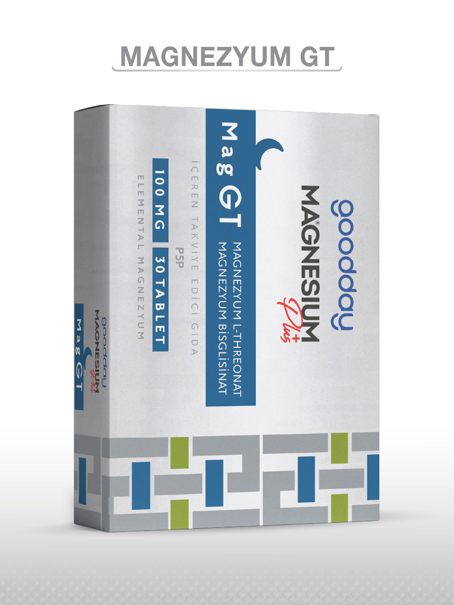 Magnesium Plus GT (Magnezyum Bisglisinat - L-Treonat) & P5P 30 Tablet ...