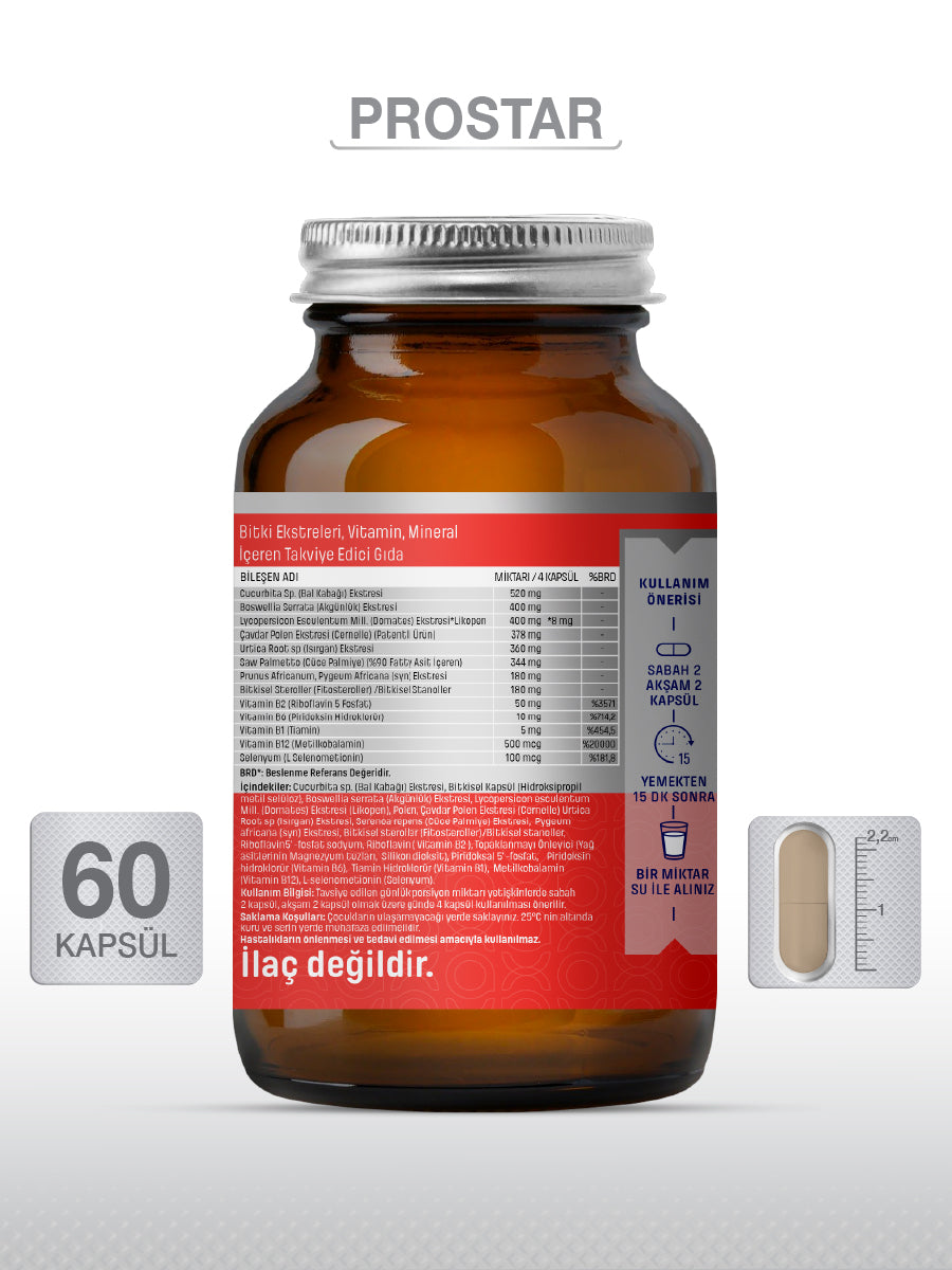 Goodday Prostar 60 Kapsül Takviye Edici Gıda | Fonksiyonel.com